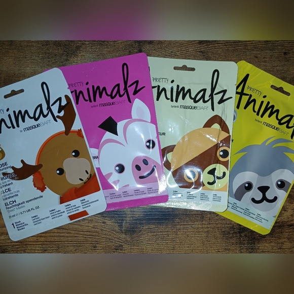 Masque Bar | Skincare | Nwt 4 Masque Bar Pretty Animals Face Mask You ...